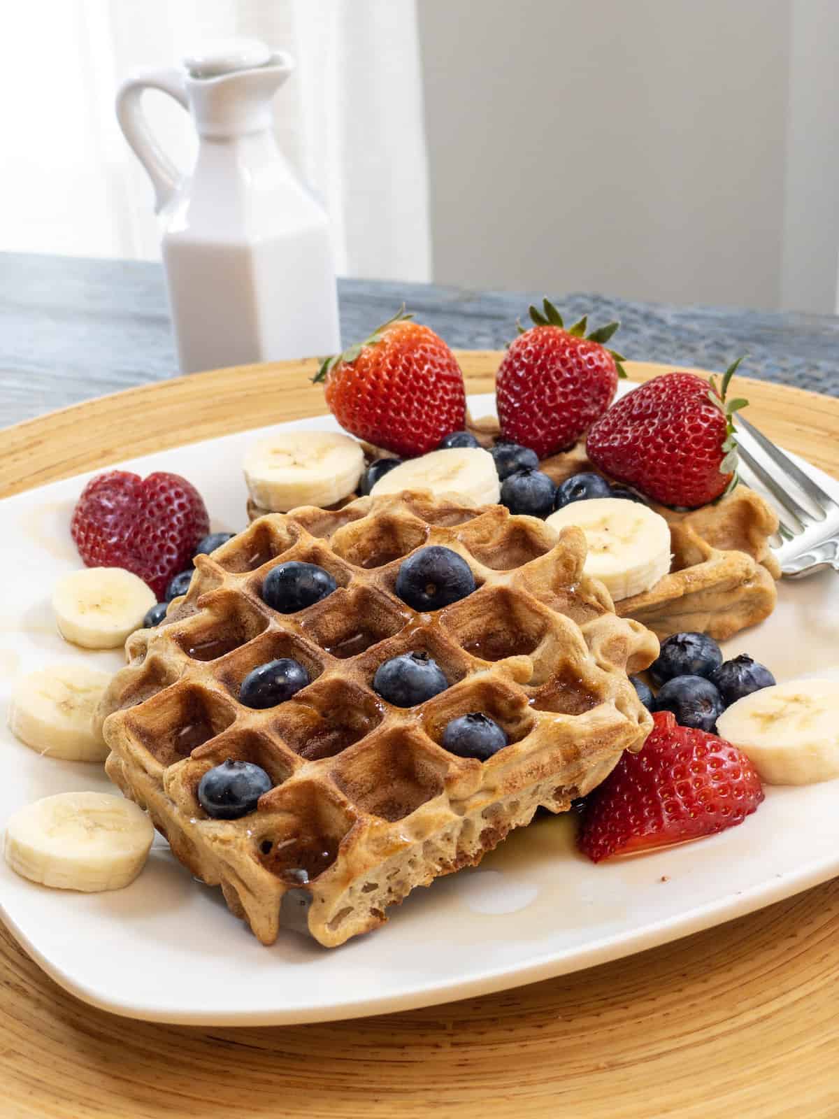 Millet Oat Blender Waffles - Green Circle Kitchen
